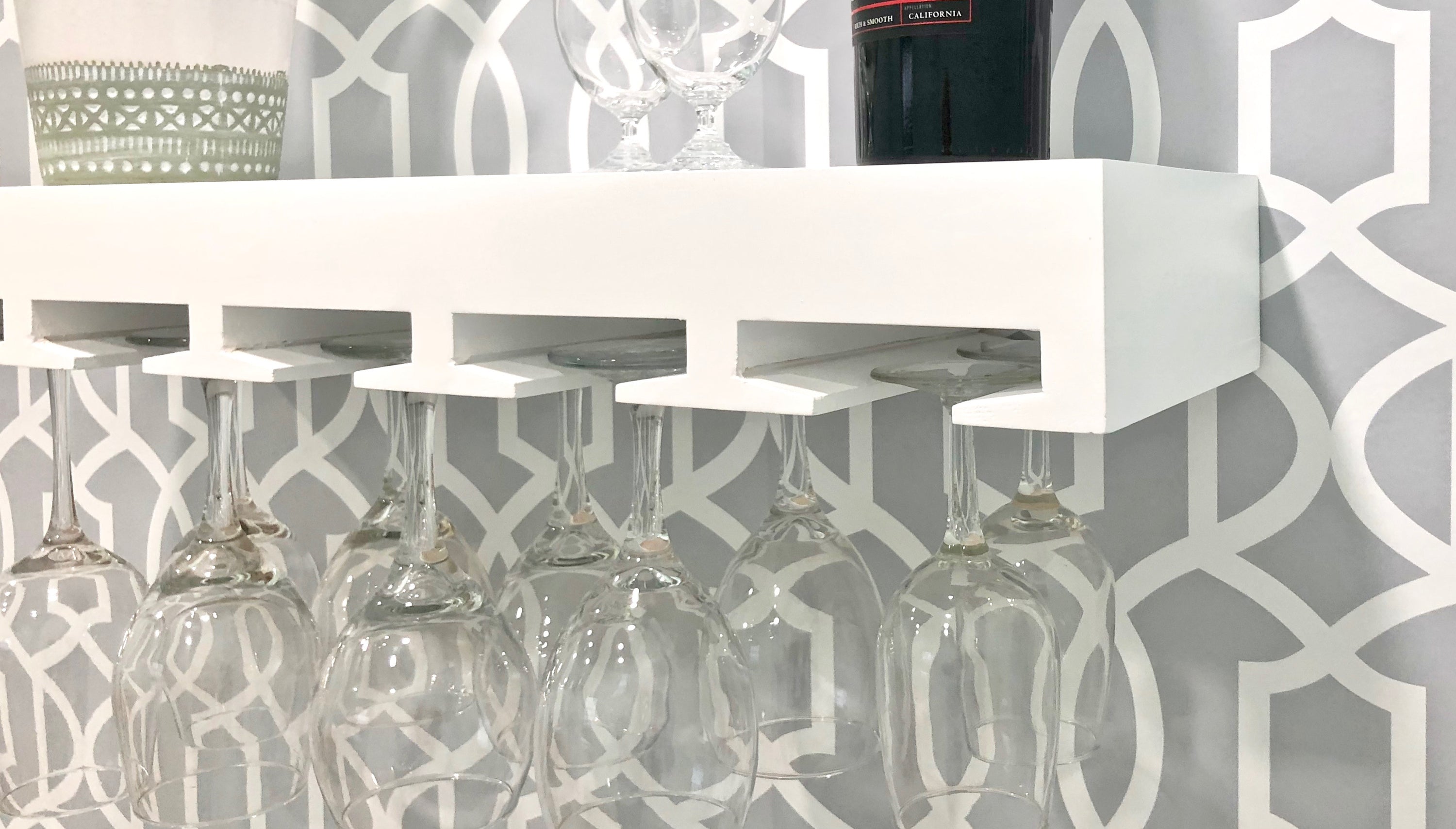 Floating Wine Glass Shelves | The Shelf Shop
